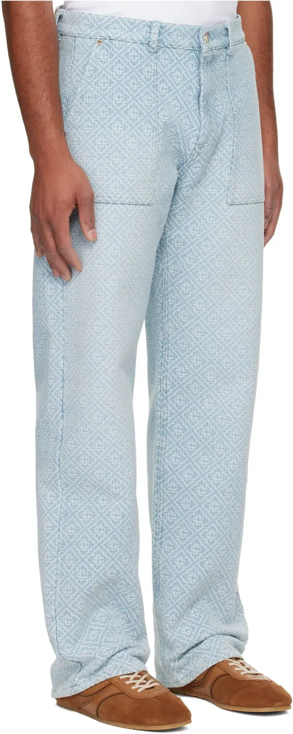 Casablanca Geometric Pattern Jeans