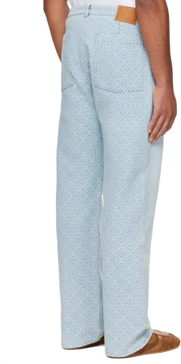 Casablanca Geometric Pattern Jeans