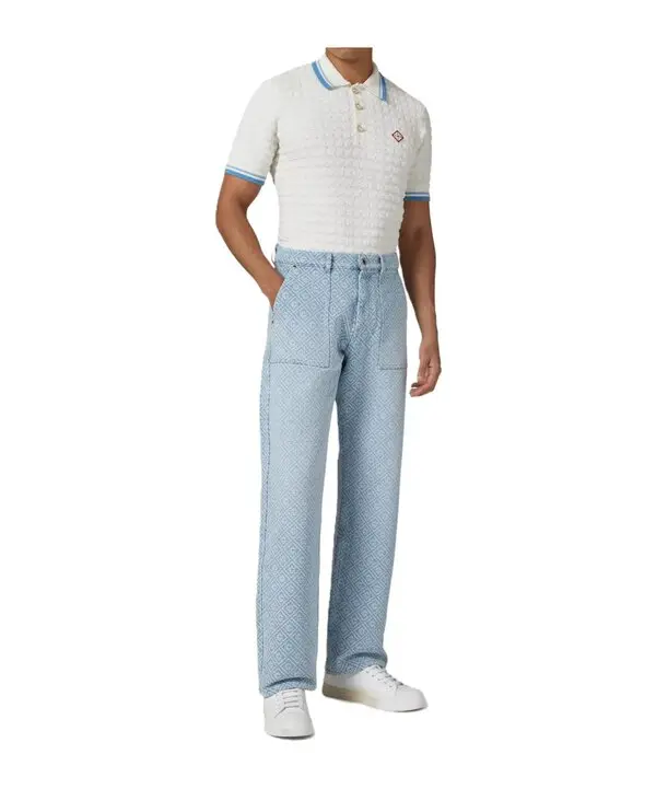 Casablanca Geometric Pattern Jeans