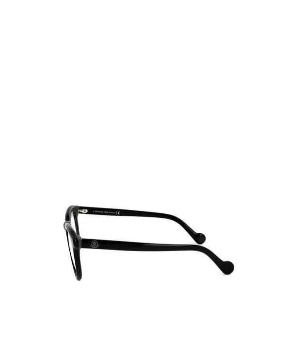 Moncler Round Frame Eyeglasses - Black