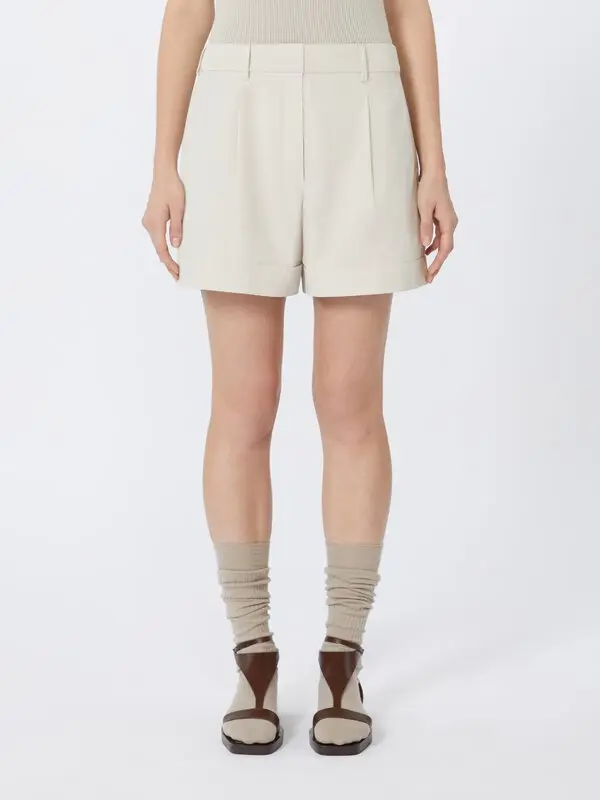 Max Mara Cotton Poplin Shorts