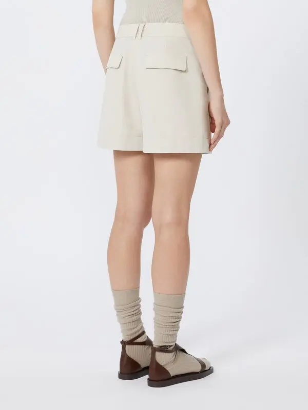 Max Mara Cotton Poplin Shorts