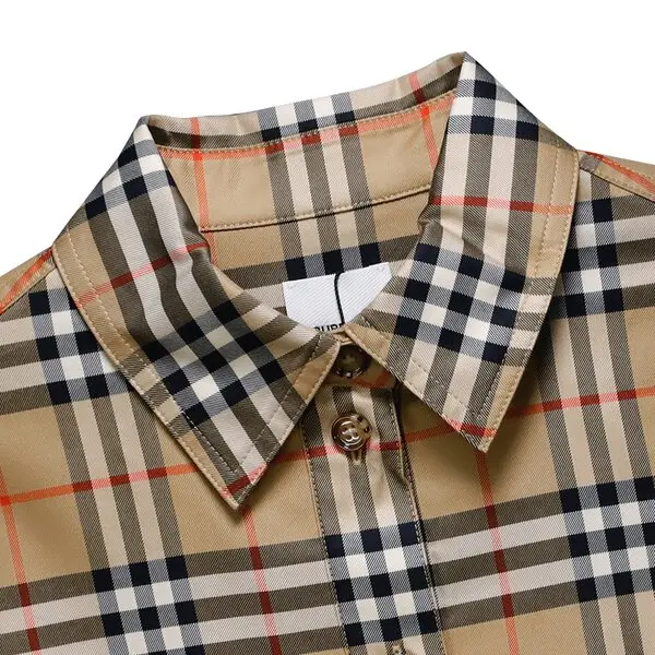 Burberry Vintage Check Belted Shirt Dress