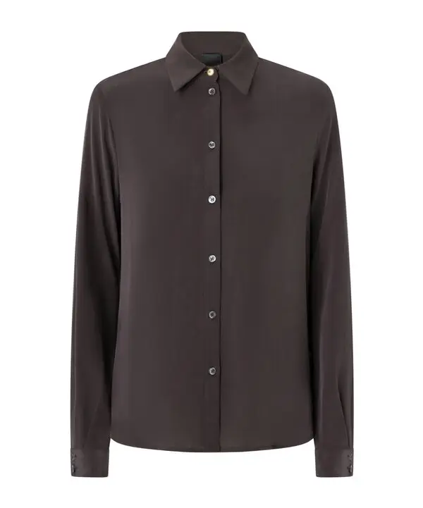 Pinko Silk Button-down Shirt - Black