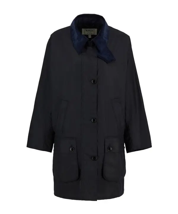 Barbour The Edit Alexa Loren Oversized Waxed Jacket