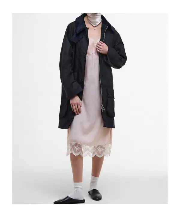 Barbour The Edit Alexa Loren Oversized Waxed Jacket