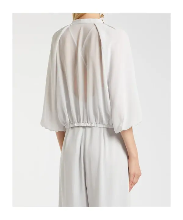 Marella Sheer Blouse With Concealed Front Fastening