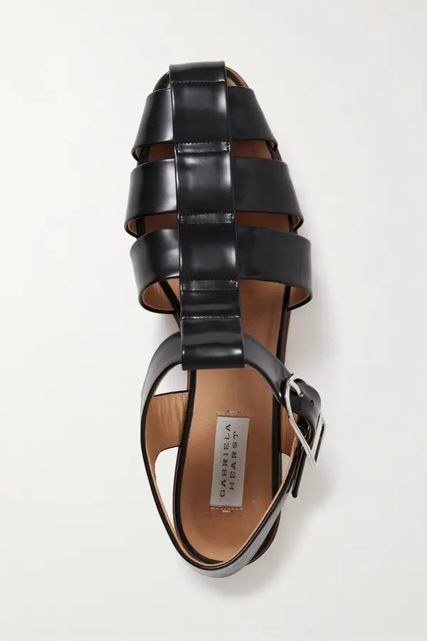 Gabriela Hearst Lynn Flat Sandals - Black