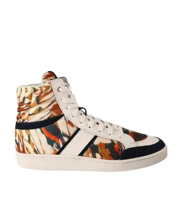 Just Cavalli High Top Lace-up Sneakers - Nude
