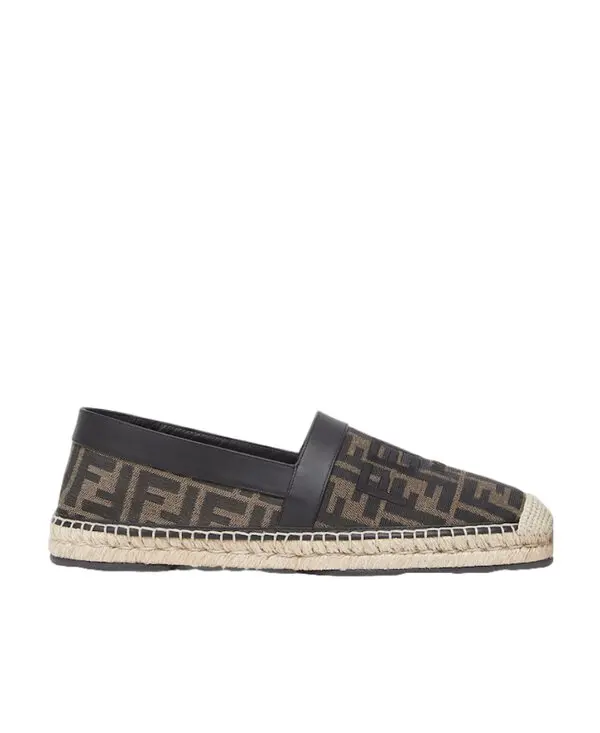Fendi Logo Embroidered Slip-on Espadrilles