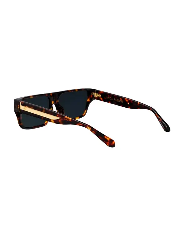 Linda Farrow Geometric Tortoiseshell Sunglasses - Green