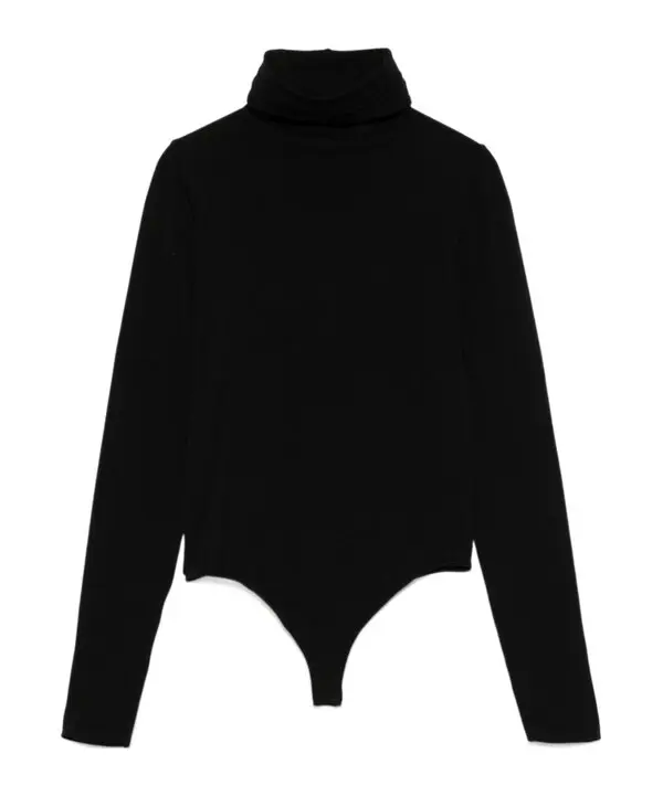 Wolford High Neck Long Sleeve Bodysuit - Black