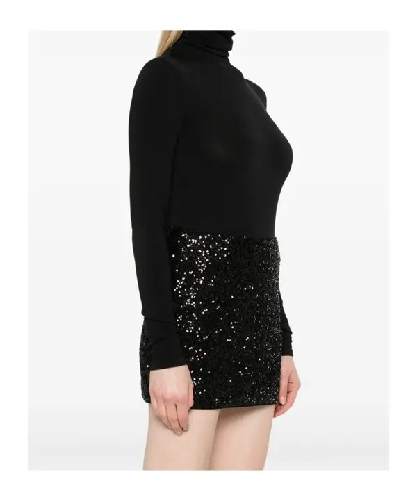 Wolford High Neck Long Sleeve Bodysuit - Black