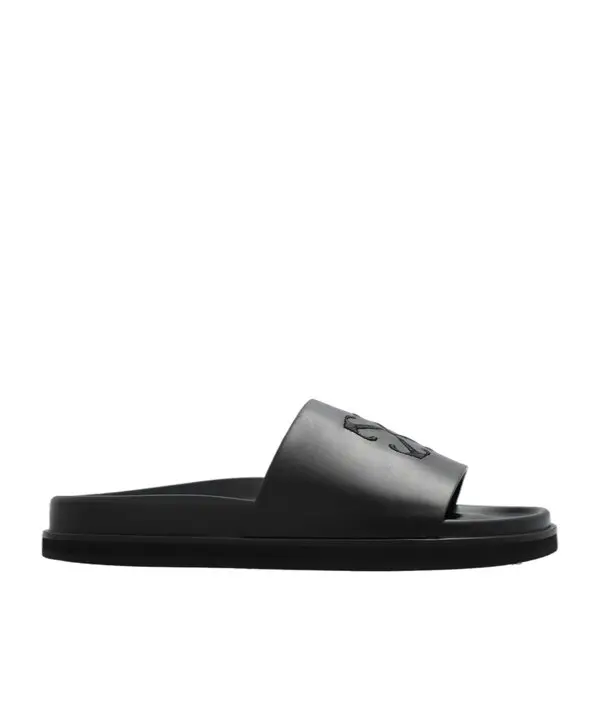 Off-White Pool Time Slip-on Slides - Black