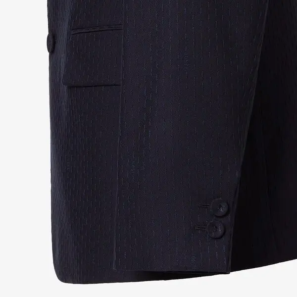 Fendi Single-breasted Textured Blazer