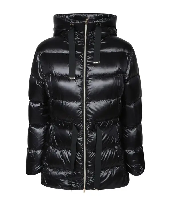 Herno Padded Down Jacket With Drawstring Hood And Waist