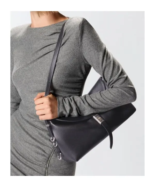 Pinko Logo Detailed Shoulder Bag - Black