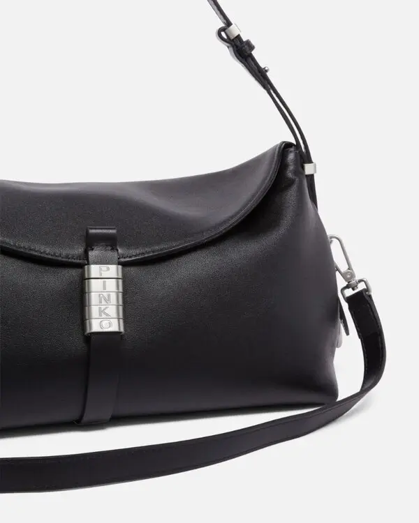 Pinko Logo Detailed Shoulder Bag - Black