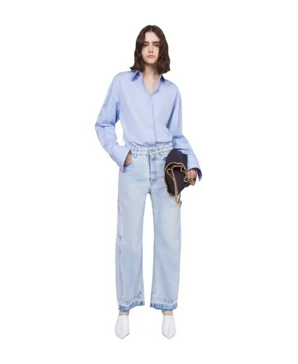 Stella McCartney Paneled Shirt With Pointed Collar