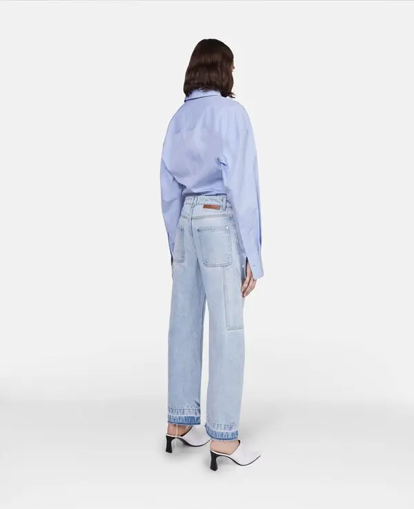 Stella McCartney Paneled Shirt With Pointed Collar