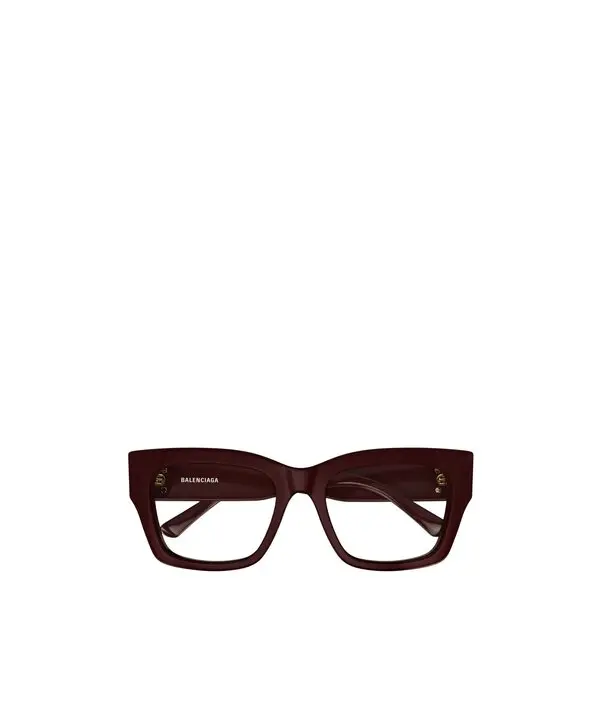 Balenciaga Rectangle Frame Eyeglasses - Brown