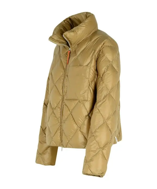 JIL SANDER Quilted Funnel Neck Down Jacket