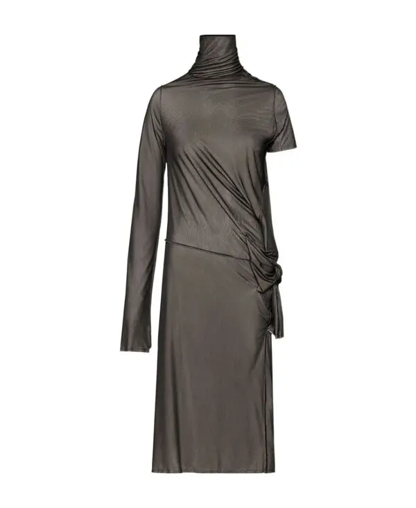 MAISON MARGIELA One-shoulder Semi-sheer Midi Dress