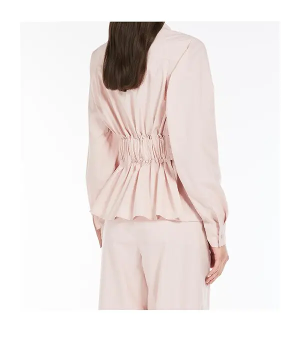 Max Mara Artu Belted Cotton Poplin Jacket