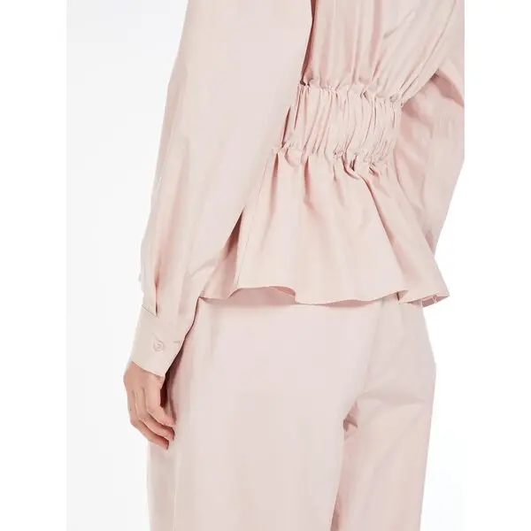 Max Mara Artu Belted Cotton Poplin Jacket