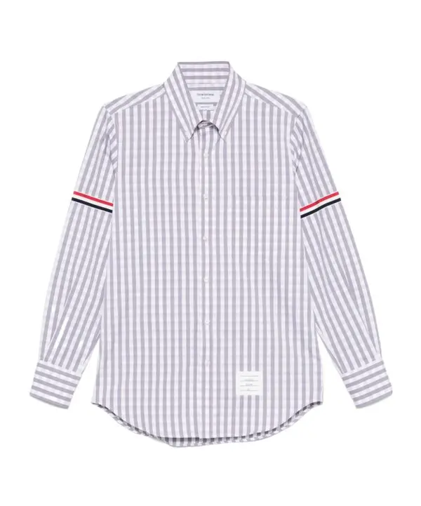 Thom Browne Gingham Check Poplin Armband Shirt