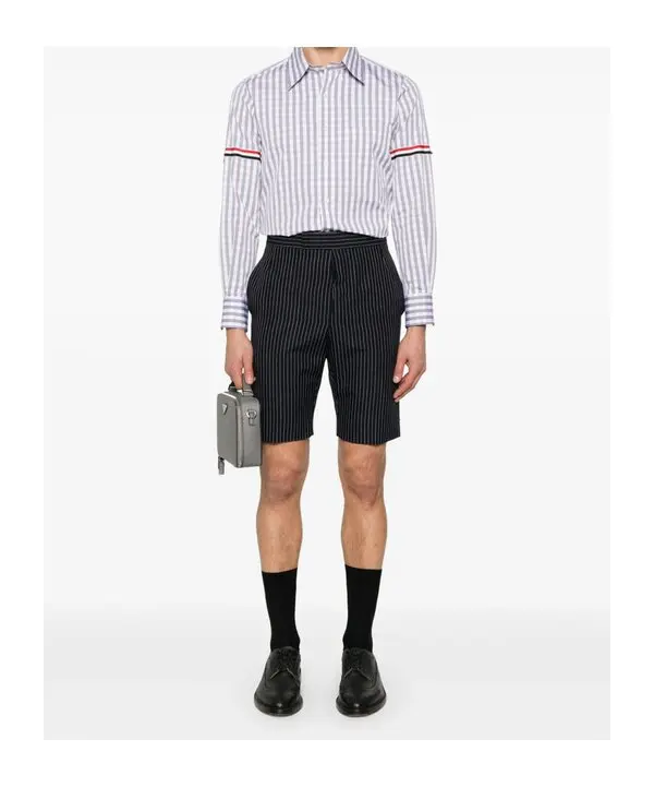 Thom Browne Gingham Check Poplin Armband Shirt