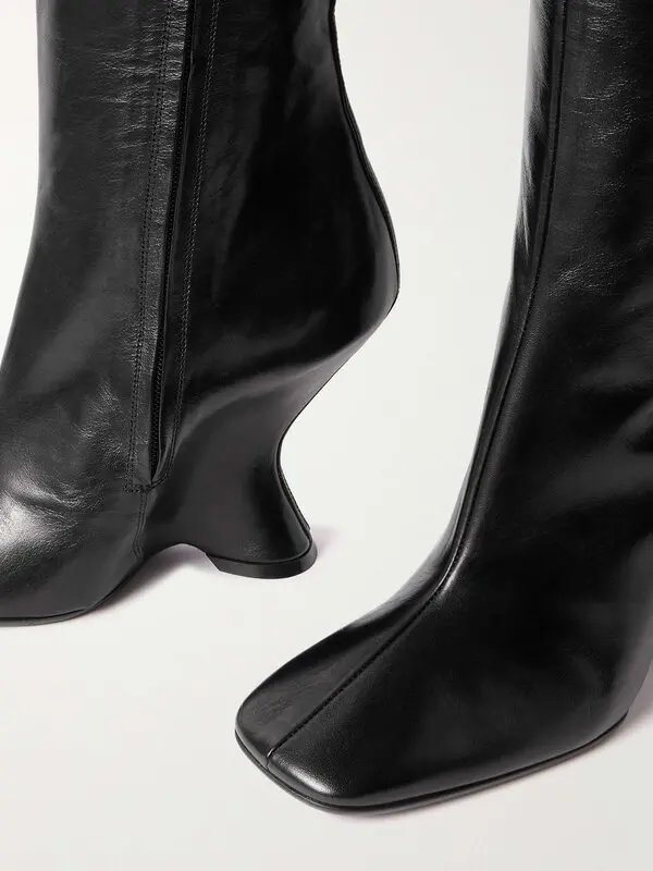 Dries Van Noten Square-toe Zip-up Boots