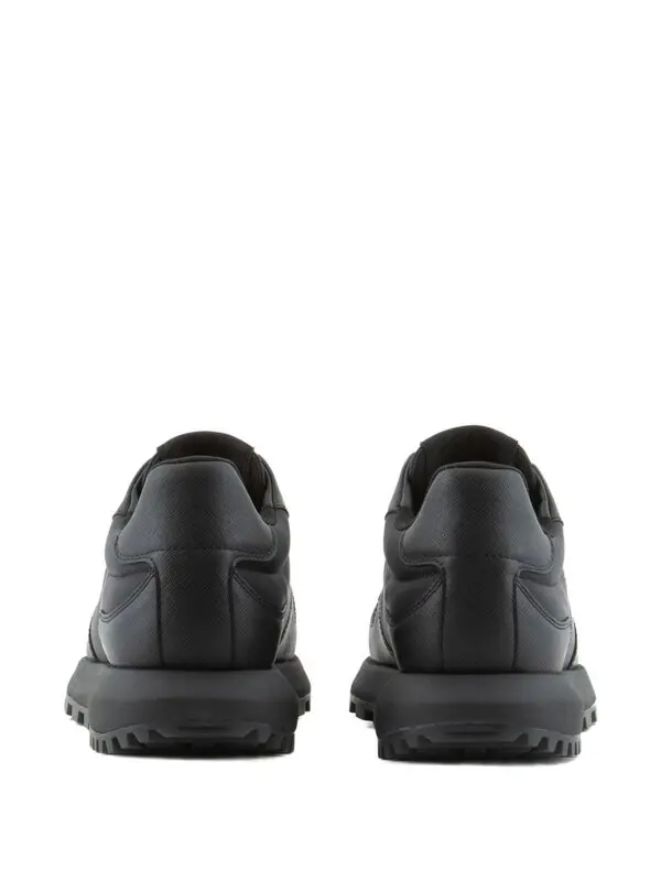 Emporio Armani Logo Plaque Lace-up Sneakers