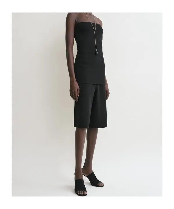 TOTEME Strapless Tube Top In Compact Knit