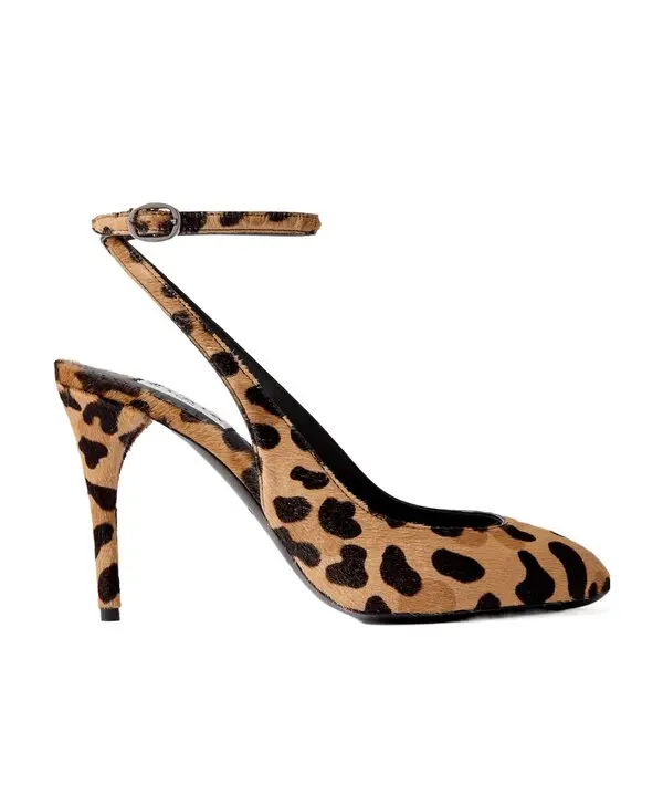 Alaïa Leopard Print High-heeled Sandals With Ankle Strap
