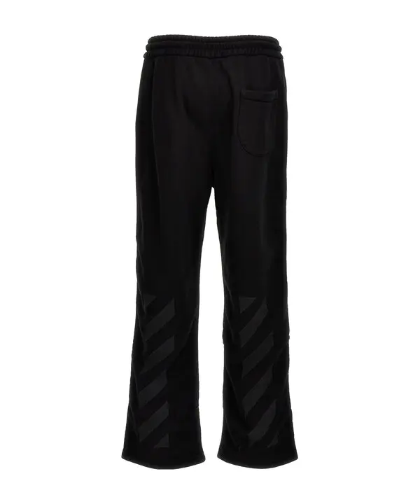 Off-White Drawstring Straight Leg Trousers