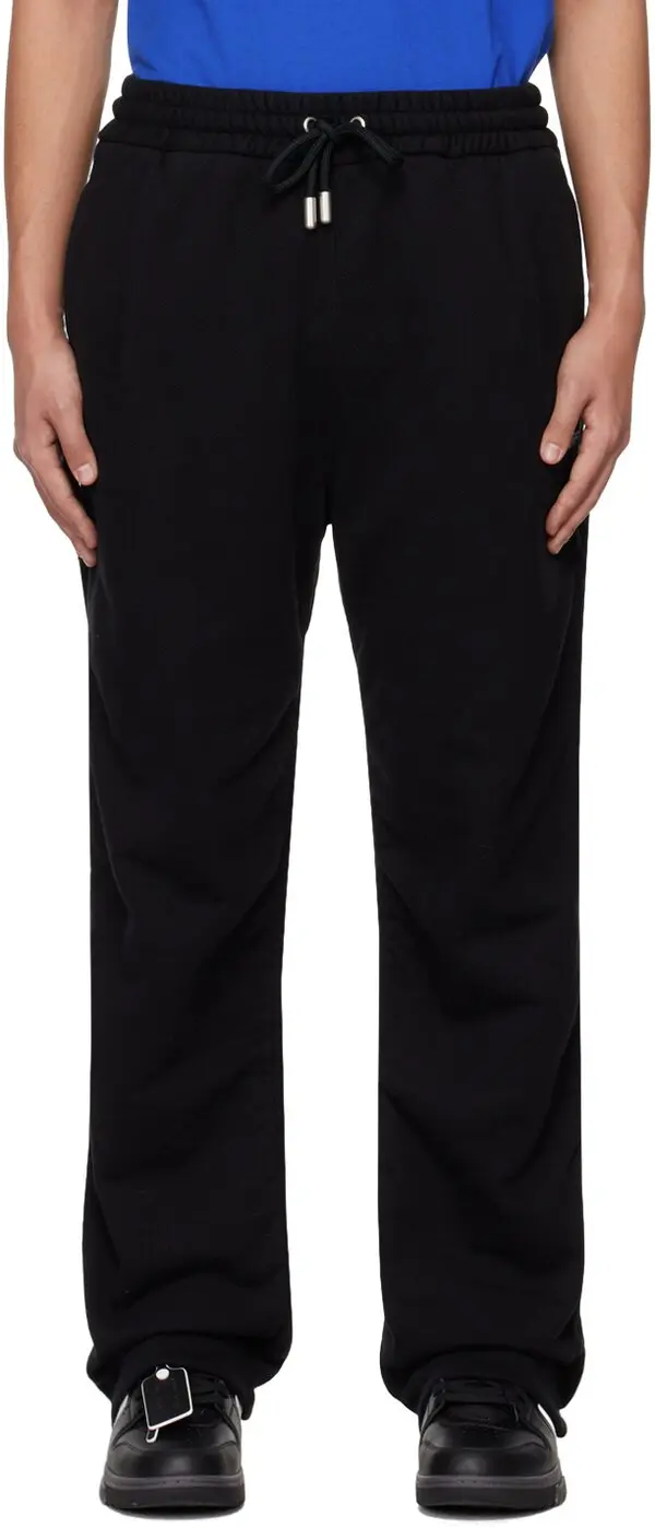 Off-White Drawstring Straight Leg Trousers