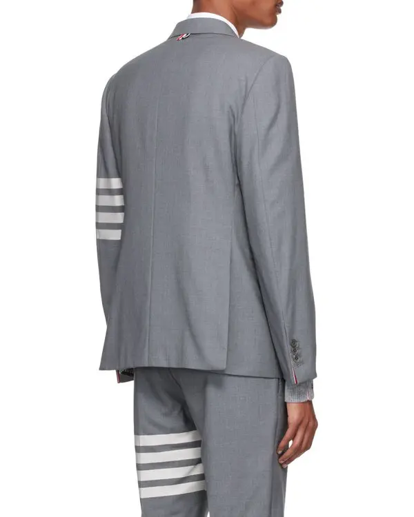 Thom Browne 4-bar Tailored Blazer - Medium Gray