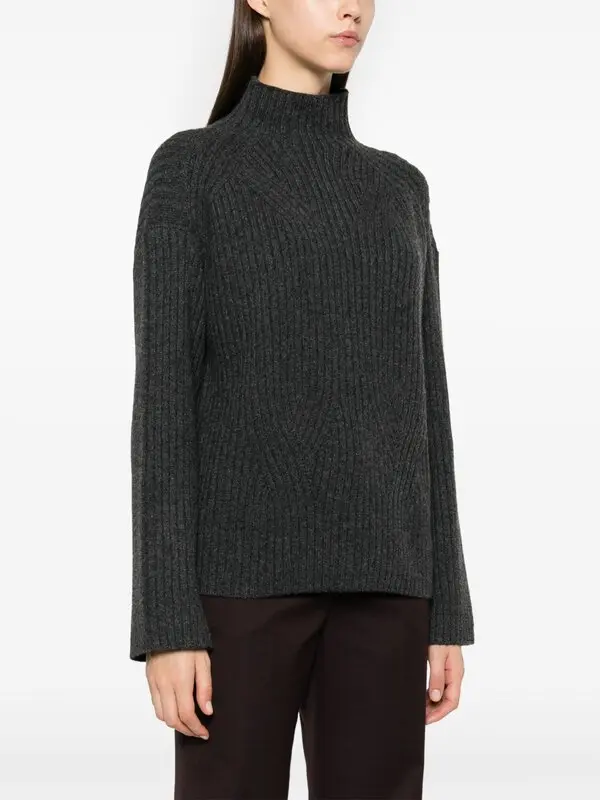 LOULOU STUDIO Ines Ribbed High Neck Sweater