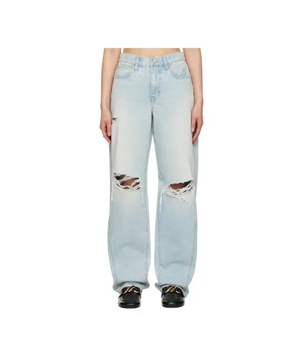 SLVRLAKE Tess Five-pocket Denim Trousers - Gray
