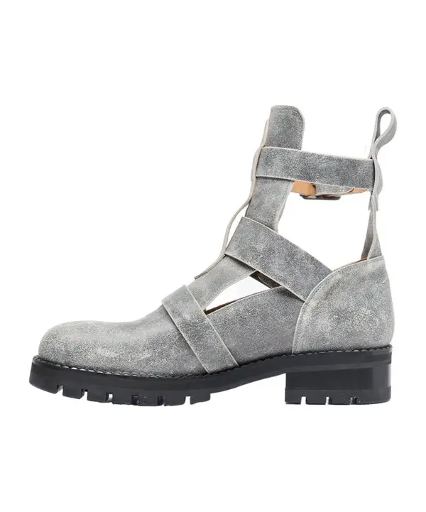 VIVIENNE WESTWOOD Rome Distressed Buckled Boots