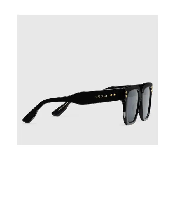Gucci Rectangular Frame Sunglasses - Black