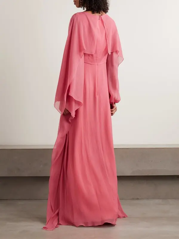 Erdem Asymmetrical Embellished Shawl Dress