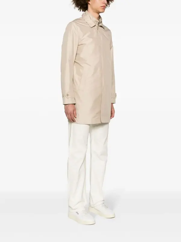 FAY Morning Single-breasted Coat - Nude