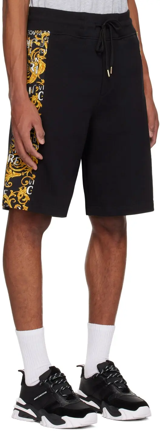 Versace Drawstring Bermuda Shorts With Iconic Patterns