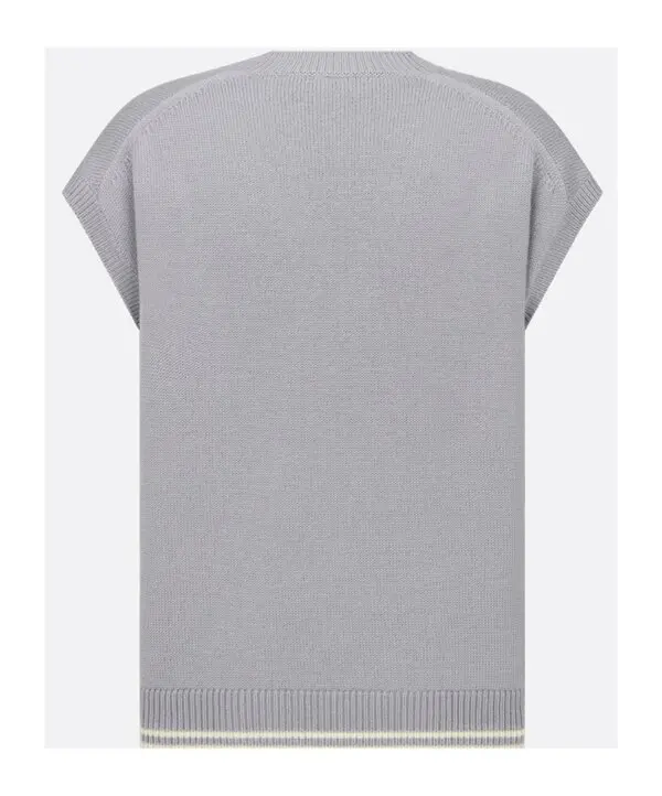 Dior Logo Wool V-neck Vest
