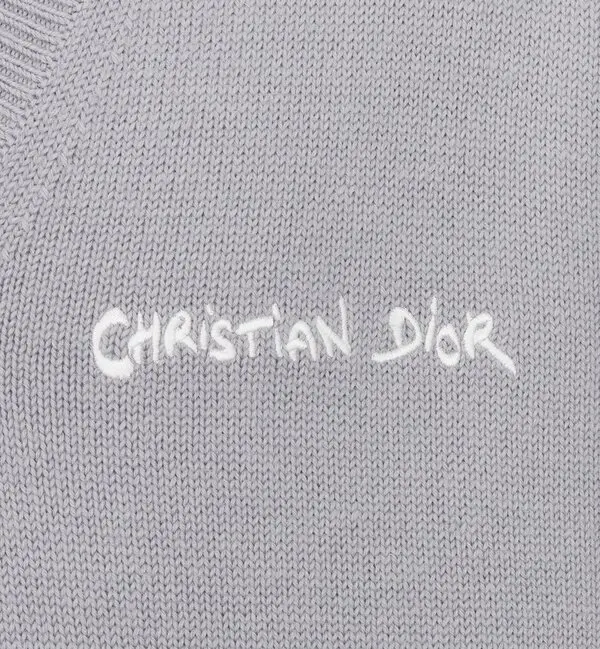 Dior Logo Wool V-neck Vest