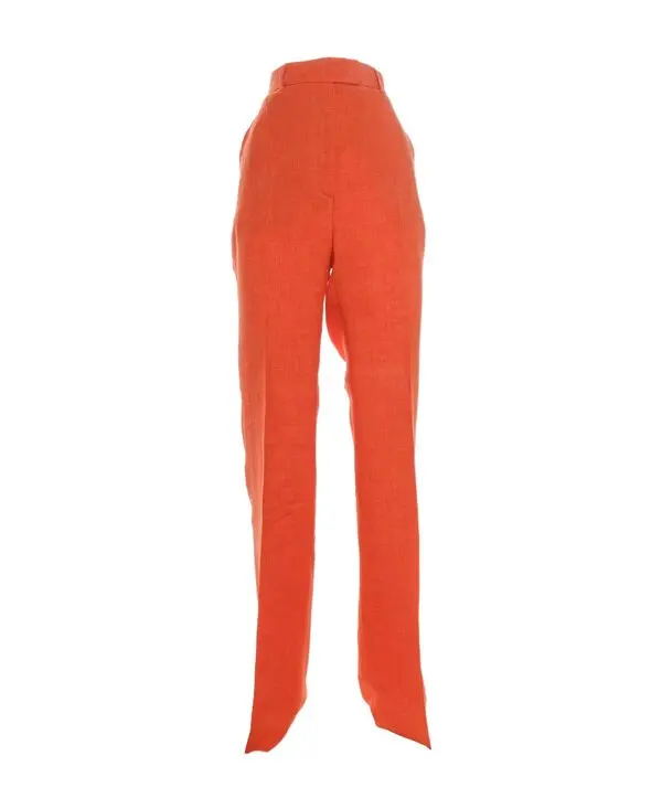 Max Mara High Waist Belted Logo Casual Pants
