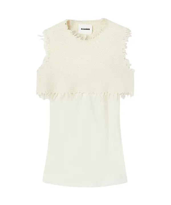 JIL SANDER Layered Design Sleeveless Top