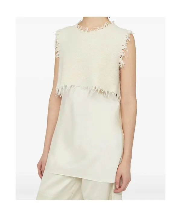 JIL SANDER Layered Design Sleeveless Top